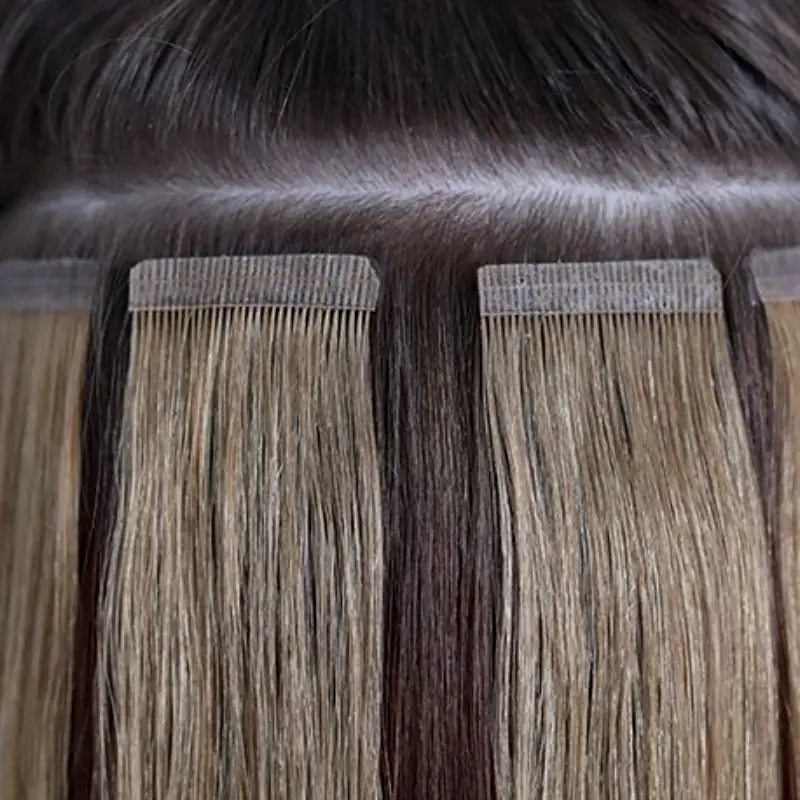 ¿Cómo instalar extensiones de cabello con cinta adhesiva?