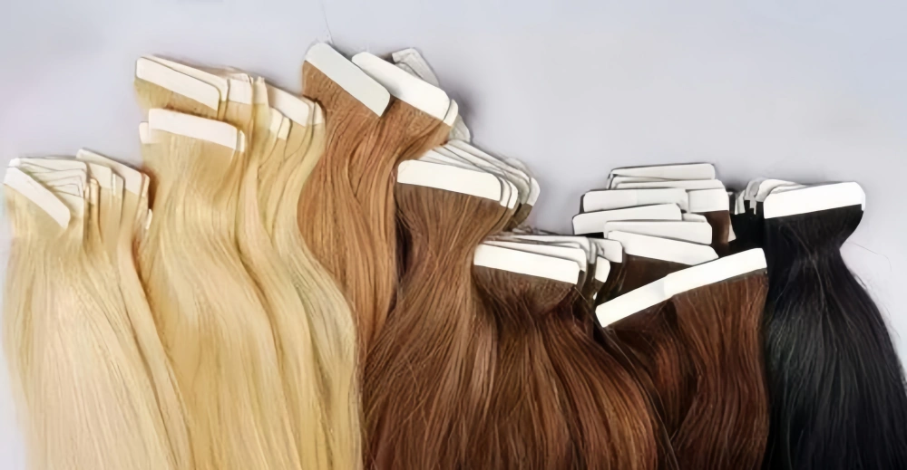 Apliques de cabelo costurados à mão versus apliques de fita adesiva ...